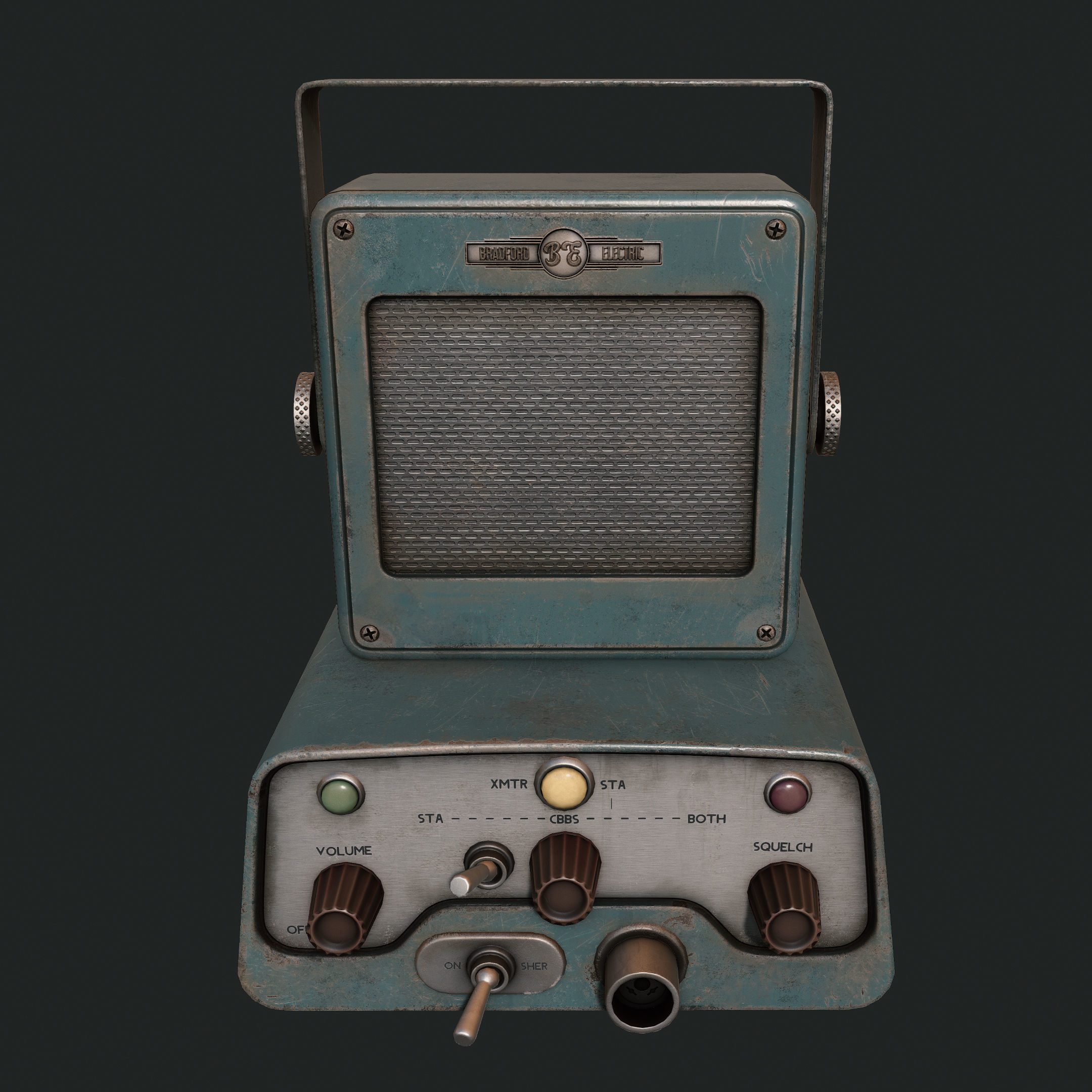 3D model Vintage Police Scanner VR / AR / low-poly | CGTrader
