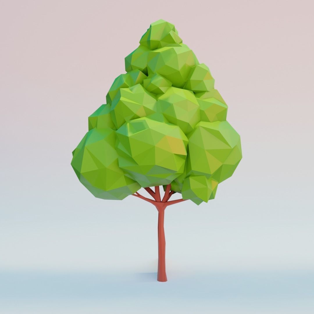 3D model Tree set VR / AR / low-poly | CGTrader