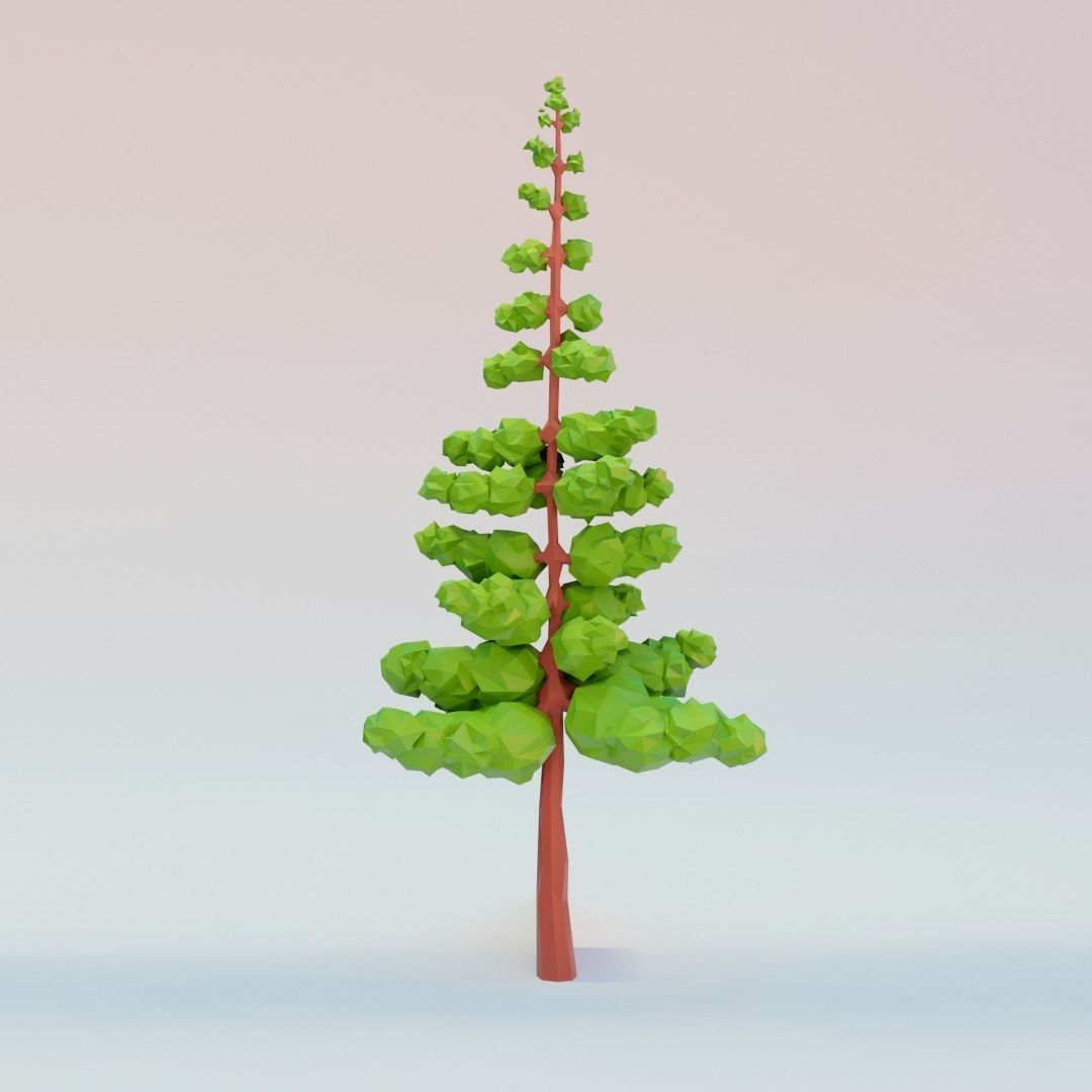 3D model Tree set VR / AR / low-poly | CGTrader