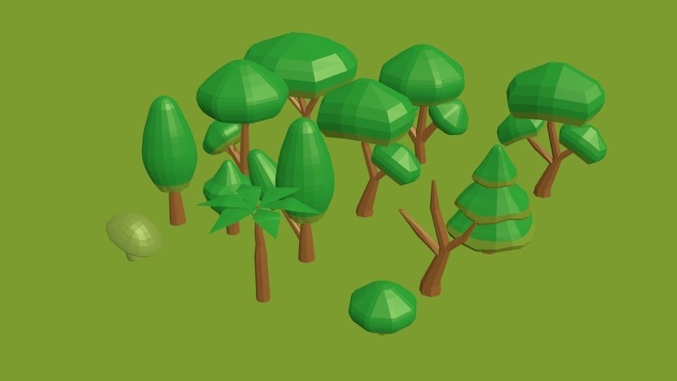 low polly Tree free VR / AR / low-poly 3D model | CGTrader