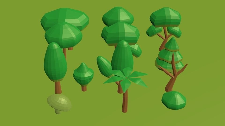 low polly Tree free VR / AR / low-poly 3D model | CGTrader