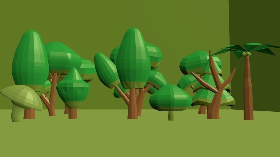 low polly Tree free VR / AR / low-poly 3D model | CGTrader