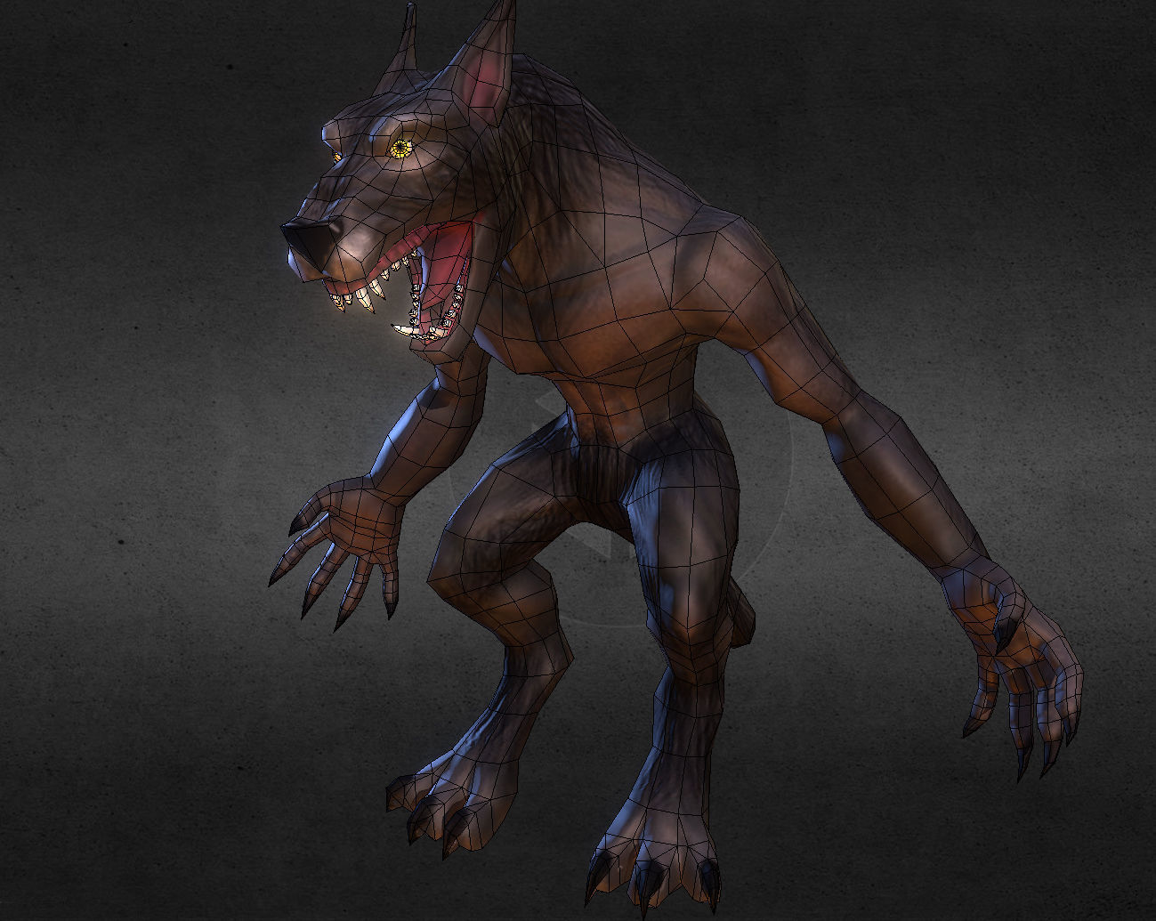 3D model werwolf VR / AR / low-poly | CGTrader