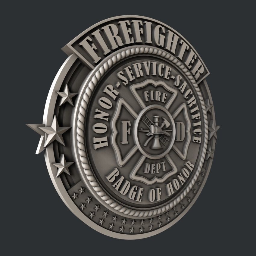 3d STL models for CNC router firefighter 3D model | CGTrader