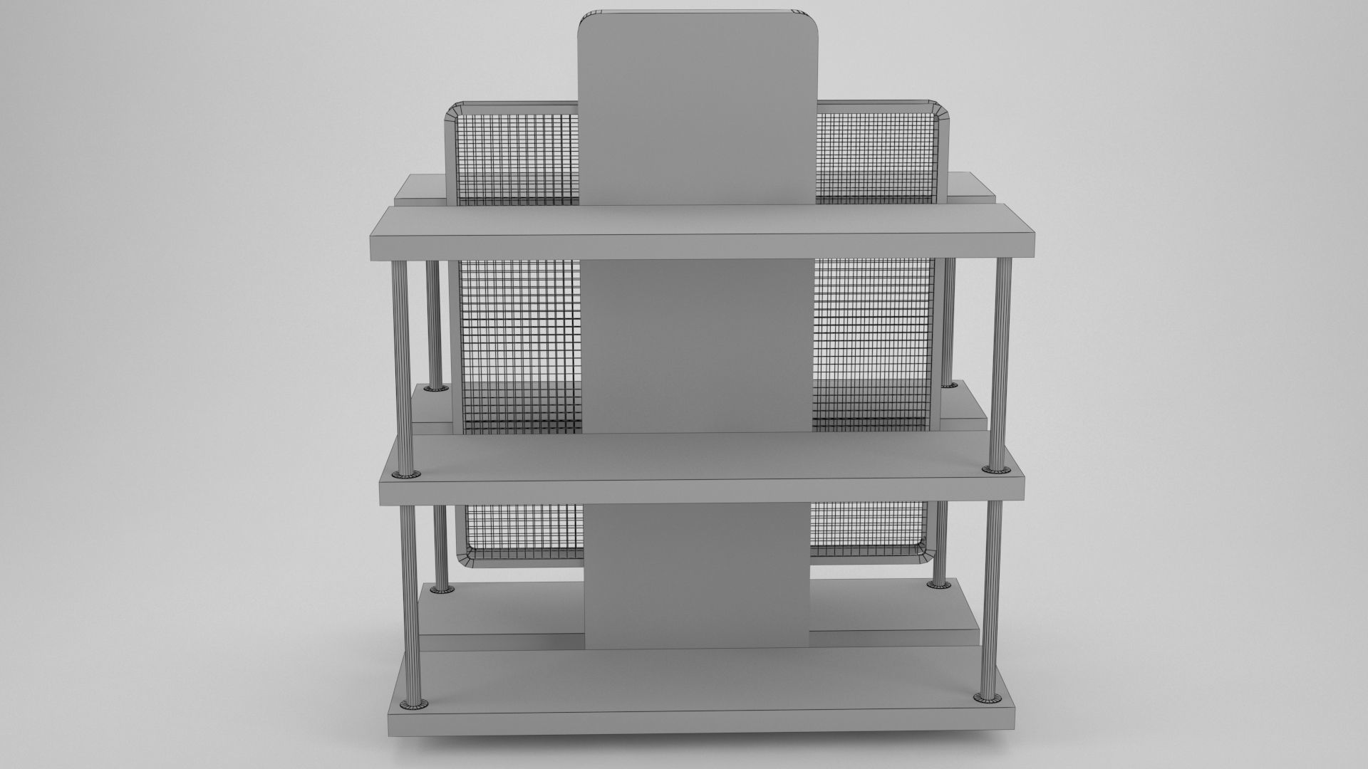 Market Stand 3D model | CGTrader