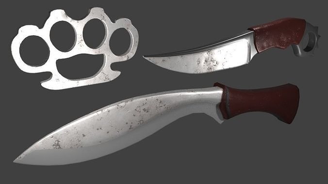 Melee Weapon Low Poly free VR / AR / low-poly 3D model | CGTrader