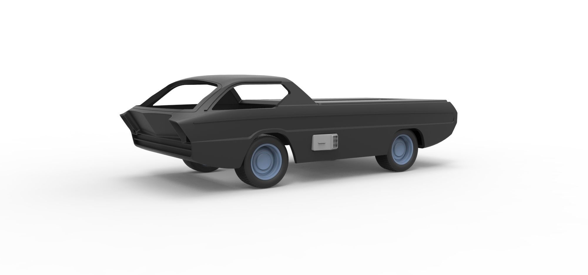 Diecast shell and wheels model Dodge Deora Scale 1 to 24 3D model 3D ...