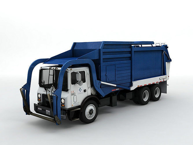 Garbage Collection Truck 3D model | CGTrader