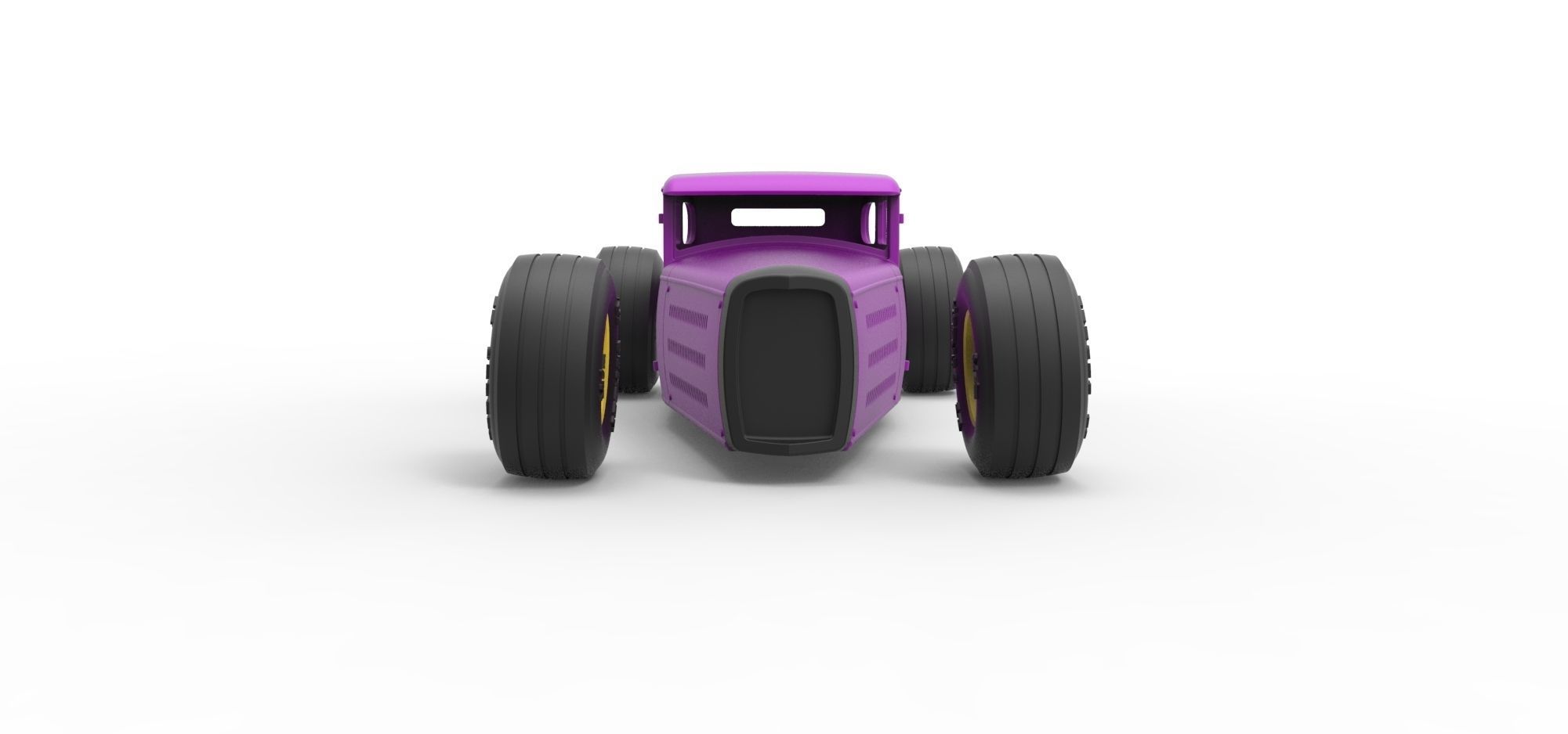 Diecast shell and wheels for Hot rod Scale 1 to 24 3D model 3D ...
