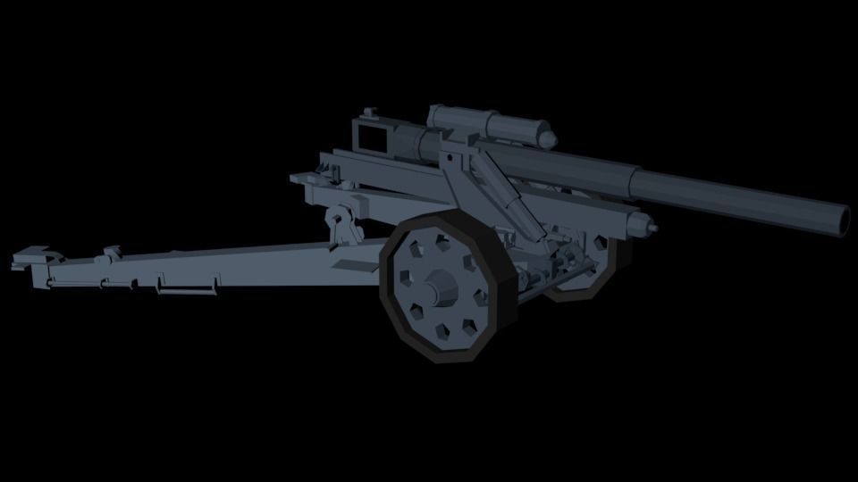 3D model SFH18 Cannon LowPoly isometric VR / AR / low-poly | CGTrader