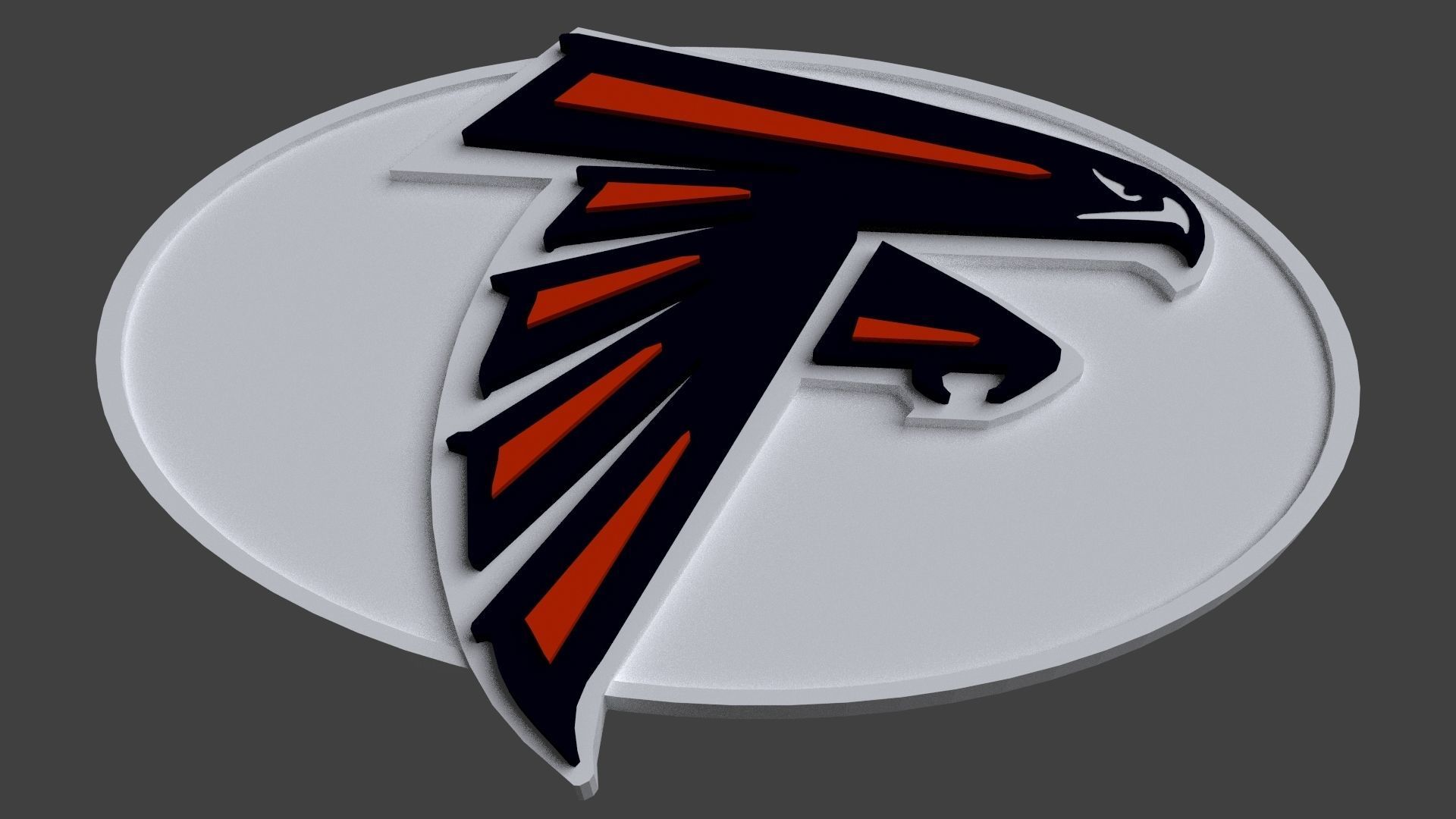 Falcons logo 3D model | CGTrader