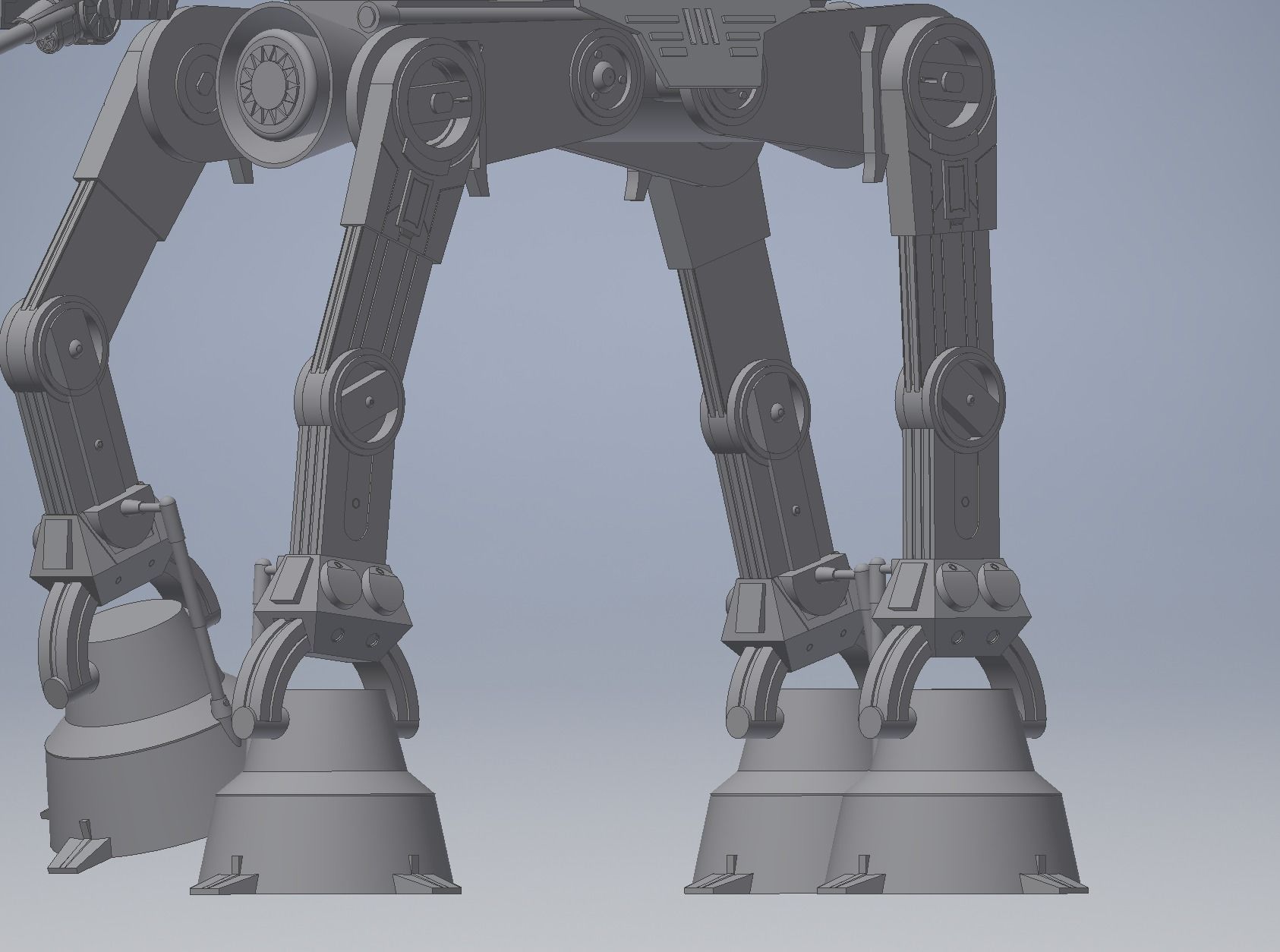 Ultra Realistic Star Wars AT-AT Model 3D model 3D printable | CGTrader