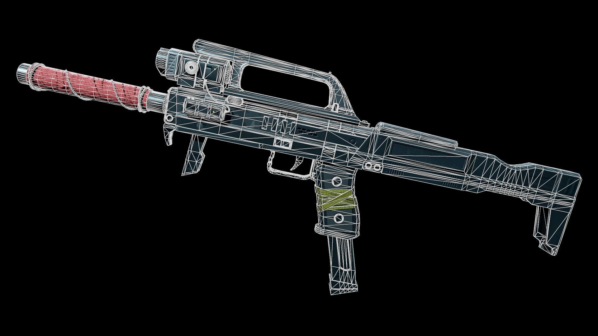 3D model FMG 9 - Sub-Machine Gun VR / AR / low-poly | CGTrader