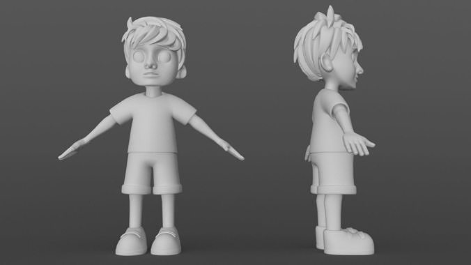 Child Character 3D model | CGTrader