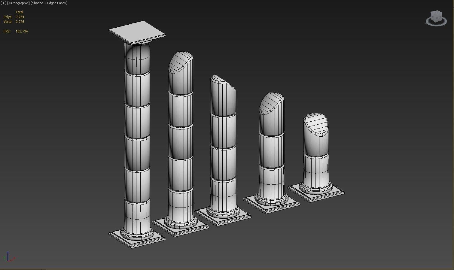 3D model Modular Roman Columns VR / AR / low-poly | CGTrader