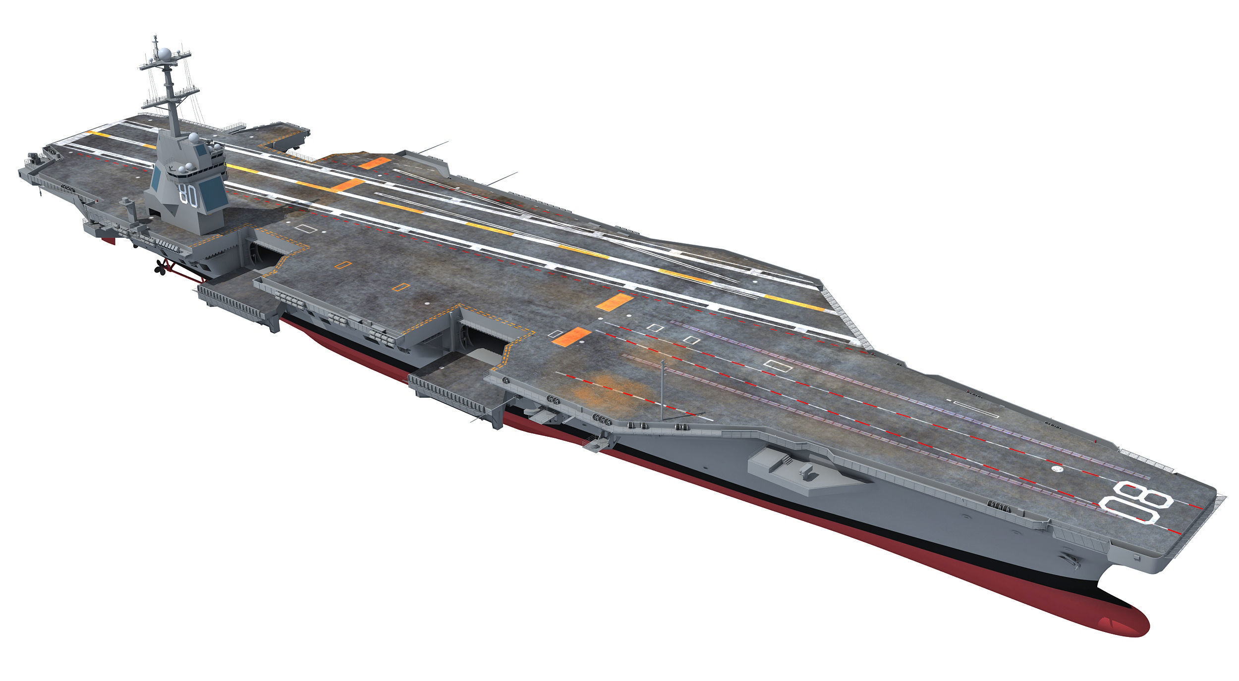 USS Enterprise CVN-80 Aircraft Carrier 3D model | CGTrader