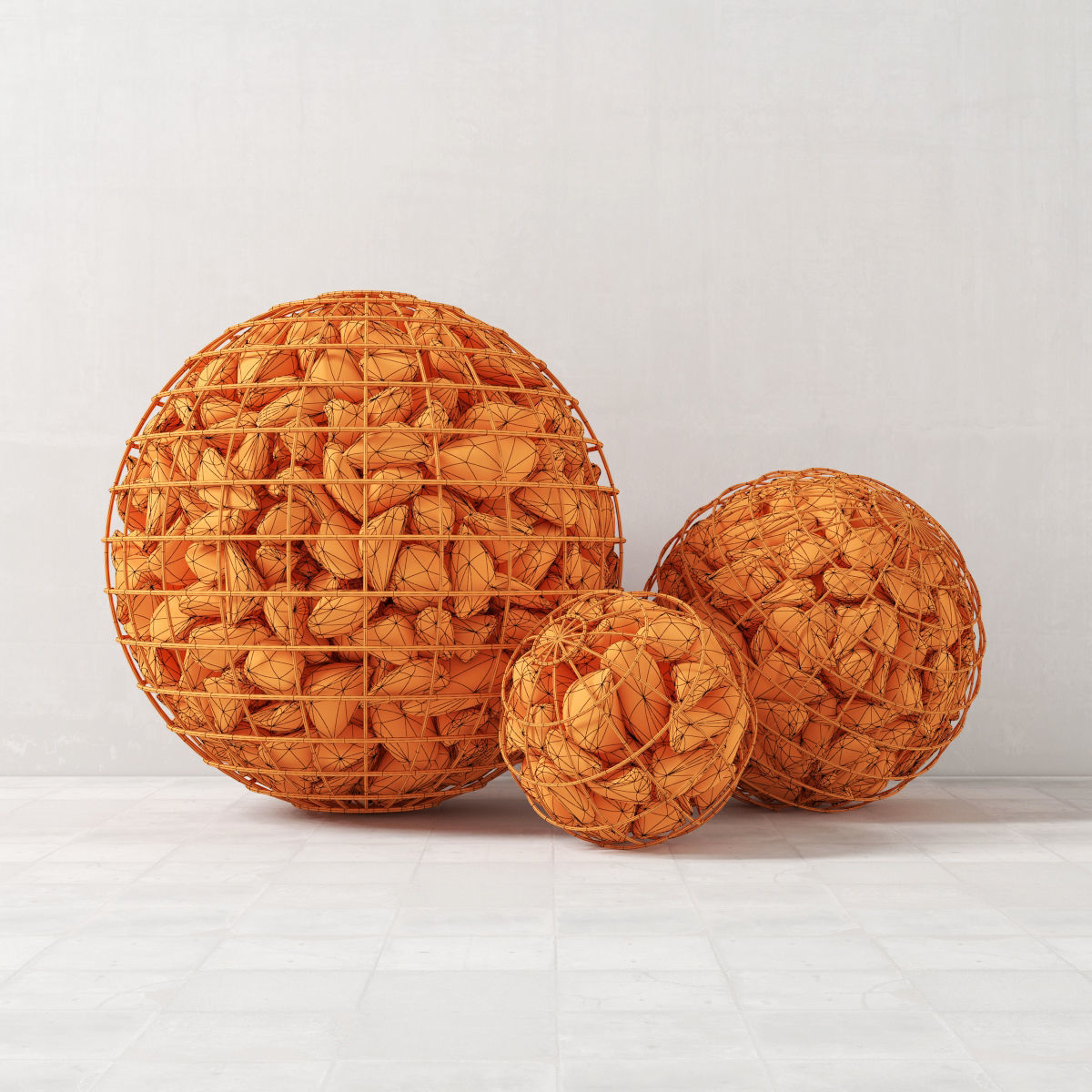 Gabion sphere form 3D model | CGTrader
