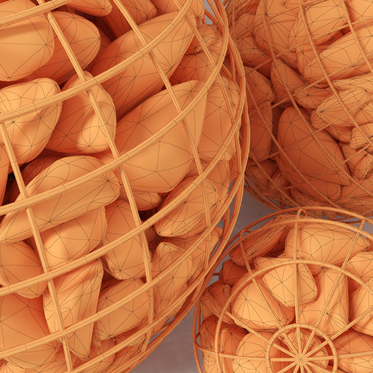 Gabion sphere form 3D model | CGTrader