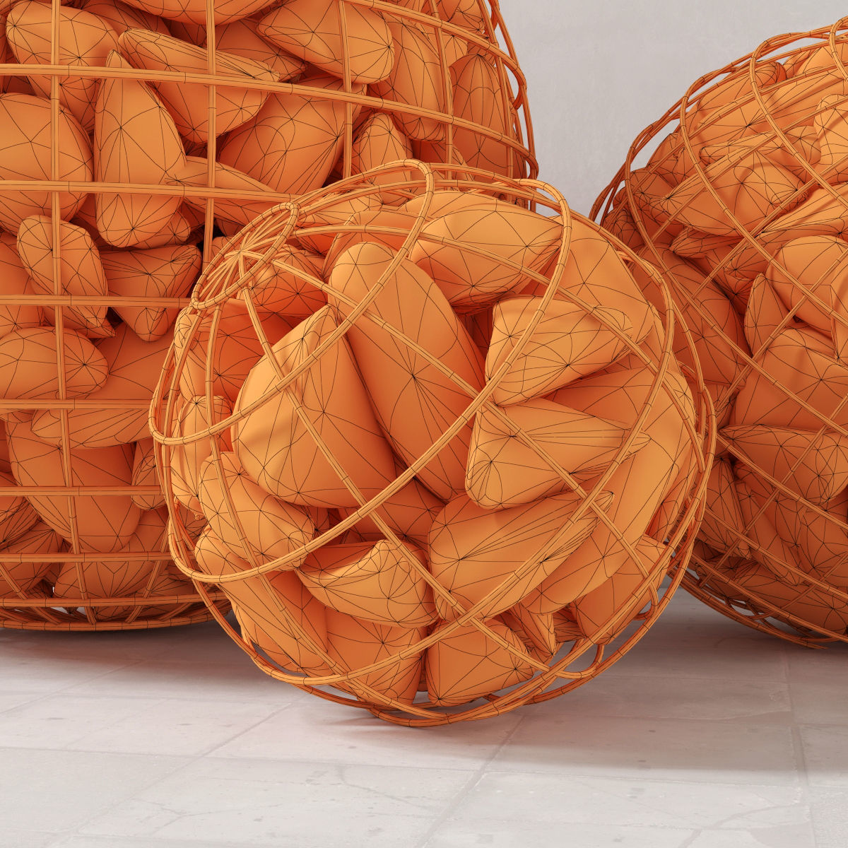 Gabion sphere form 3D model | CGTrader