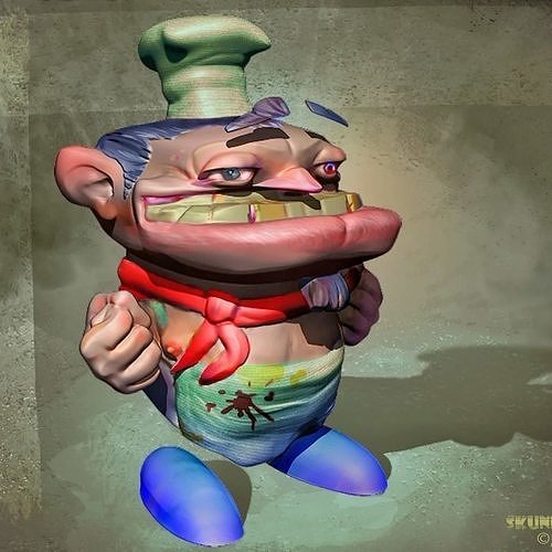 The Mad Cook 3D model 3D printable | CGTrader