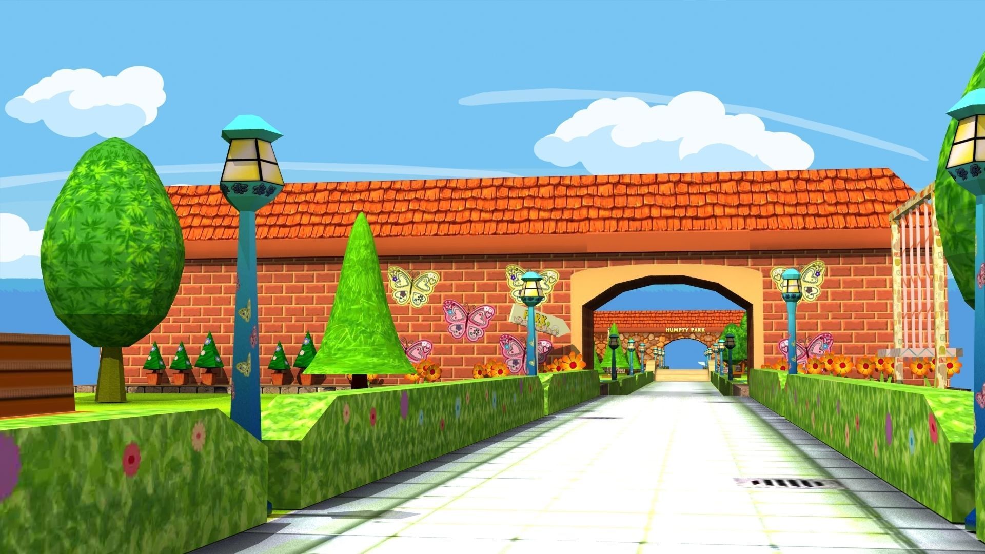 3D model Low polygon Park VR / AR / low-poly | CGTrader