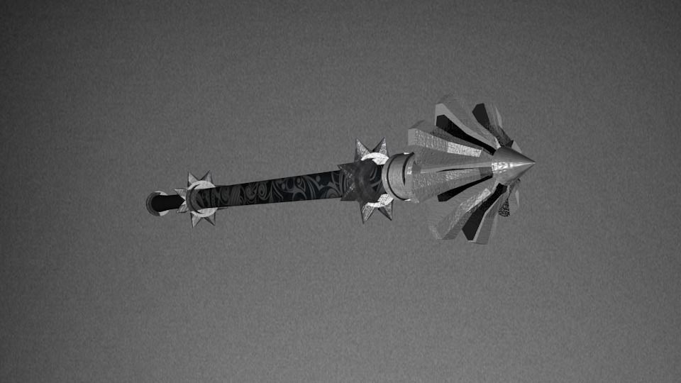 Ancient weapon pernach 3D model | CGTrader