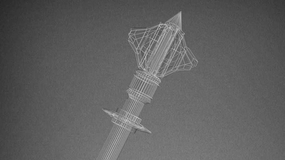 Ancient weapon pernach 3D model | CGTrader