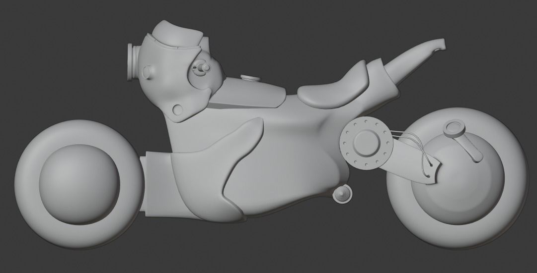Tetsuo Bike 3D model rigged | CGTrader