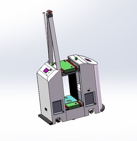 AGV CAR 3D model animated | CGTrader