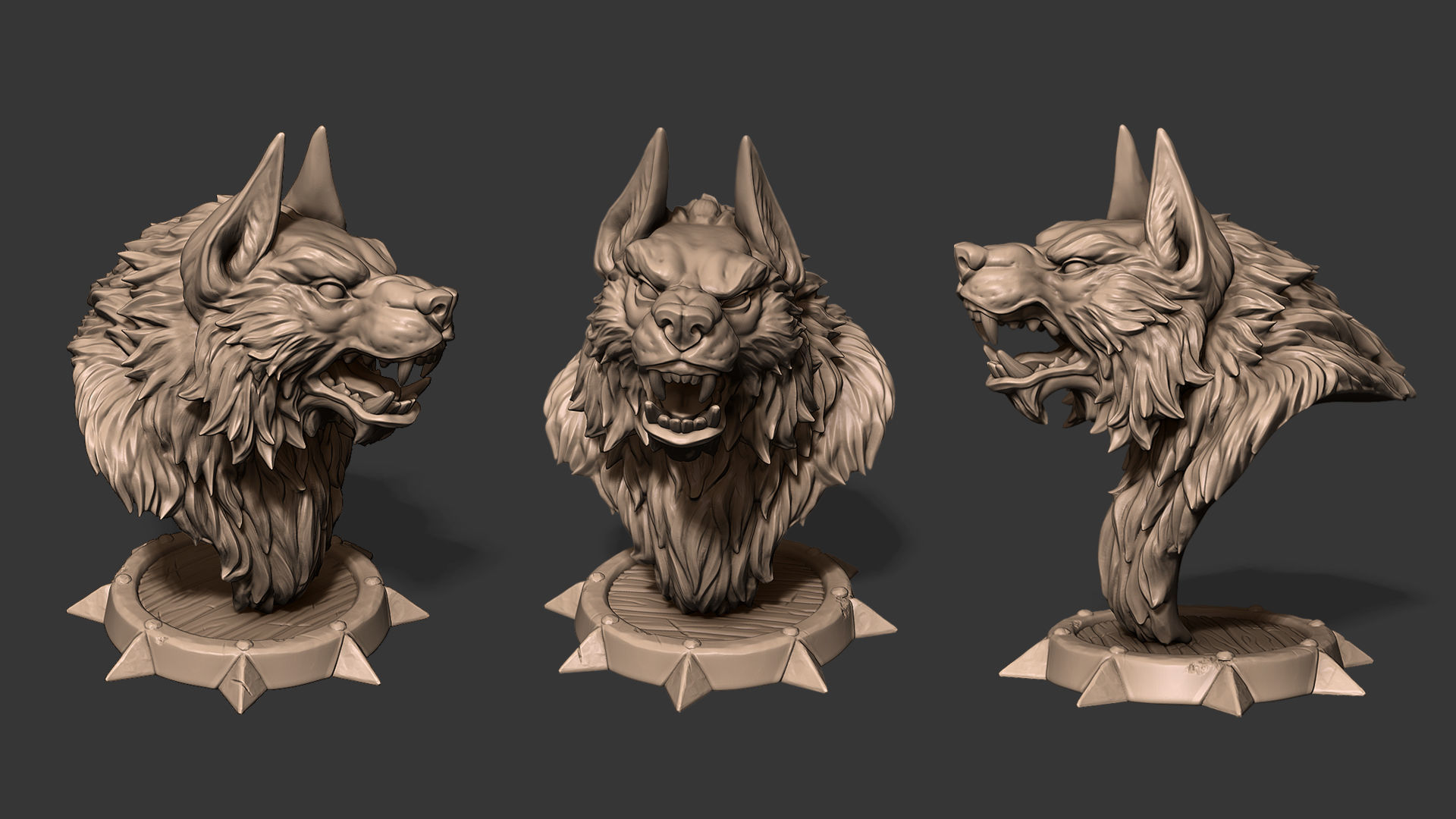 Werewolf bust free 3D model 3D printable | CGTrader