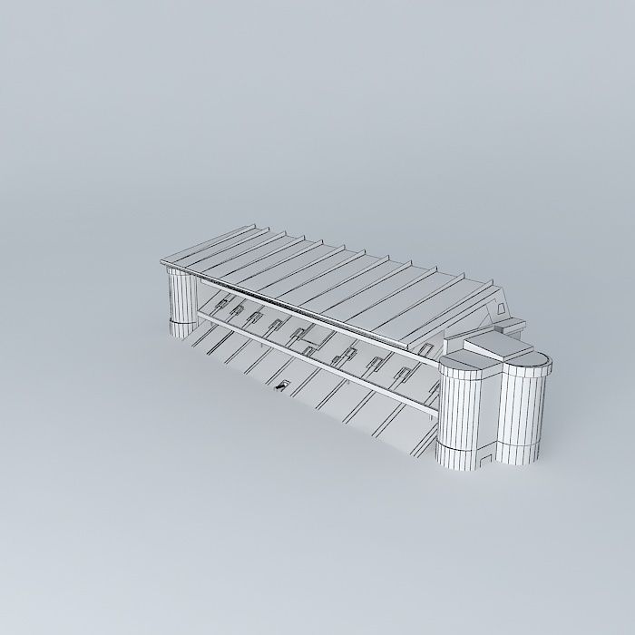 Stadium stand free 3D model | CGTrader