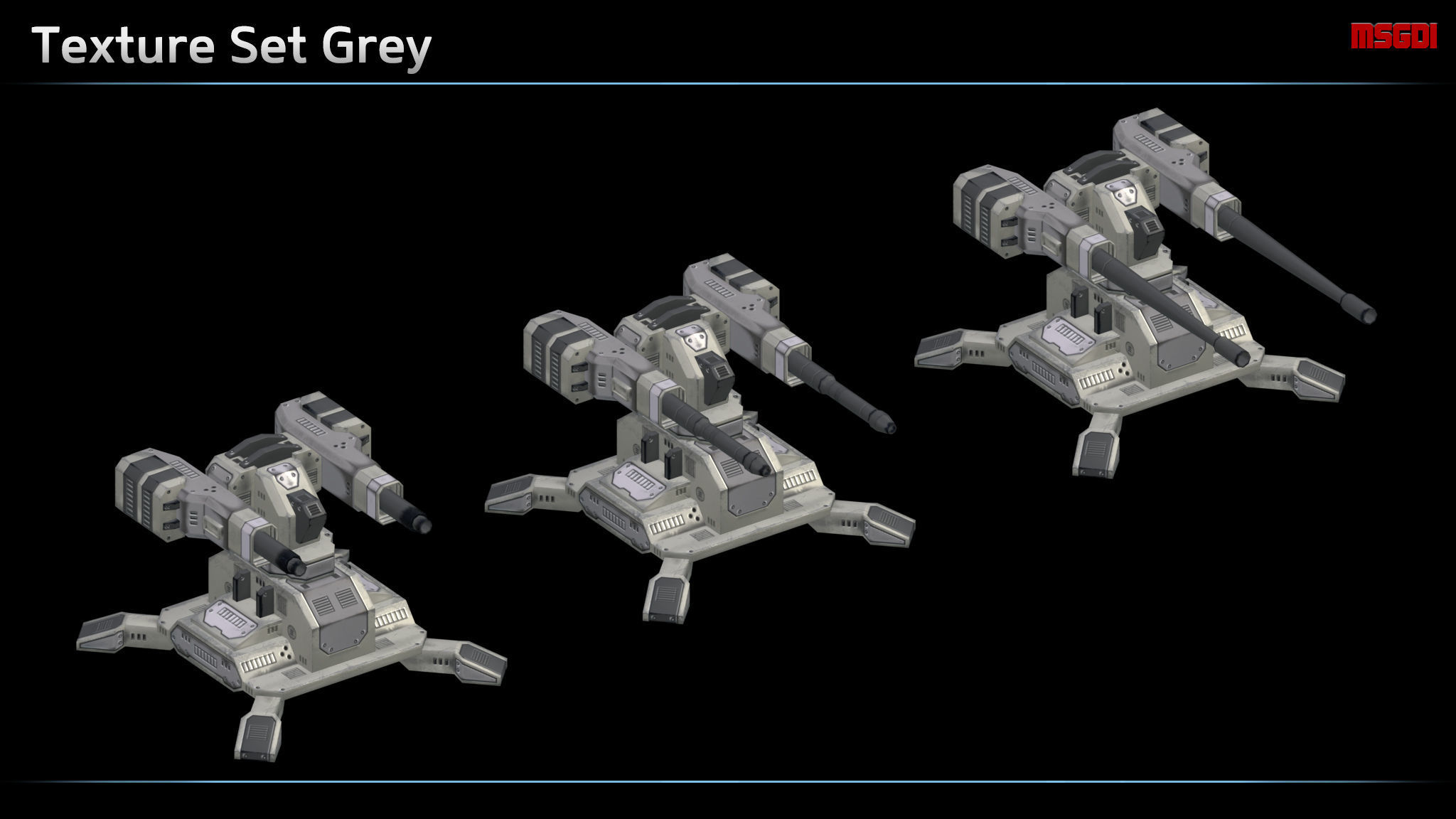 3D model Ballistic Turret VR / AR / low-poly | CGTrader