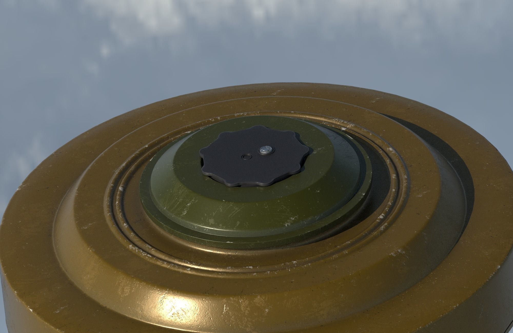 antitank mine 3D model | CGTrader