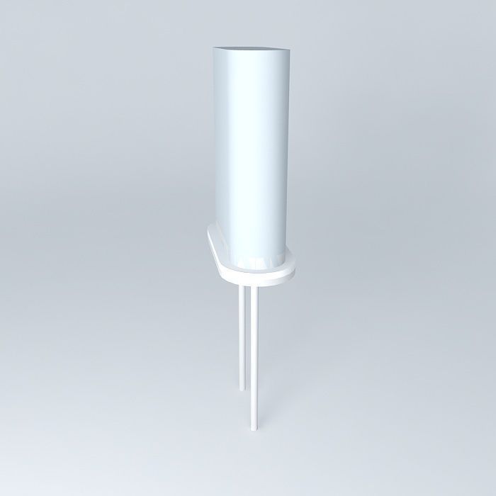 Quartz Crystal HC49U free 3D model | CGTrader