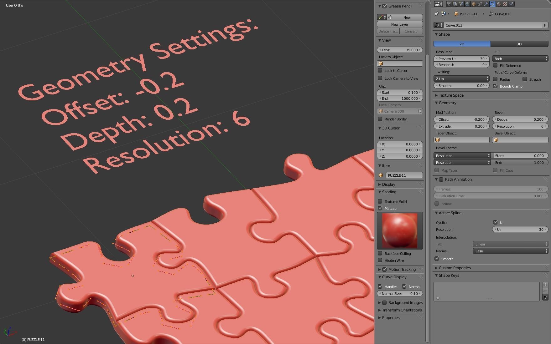 Repeatable jigsaw puzzle module 3D model | CGTrader