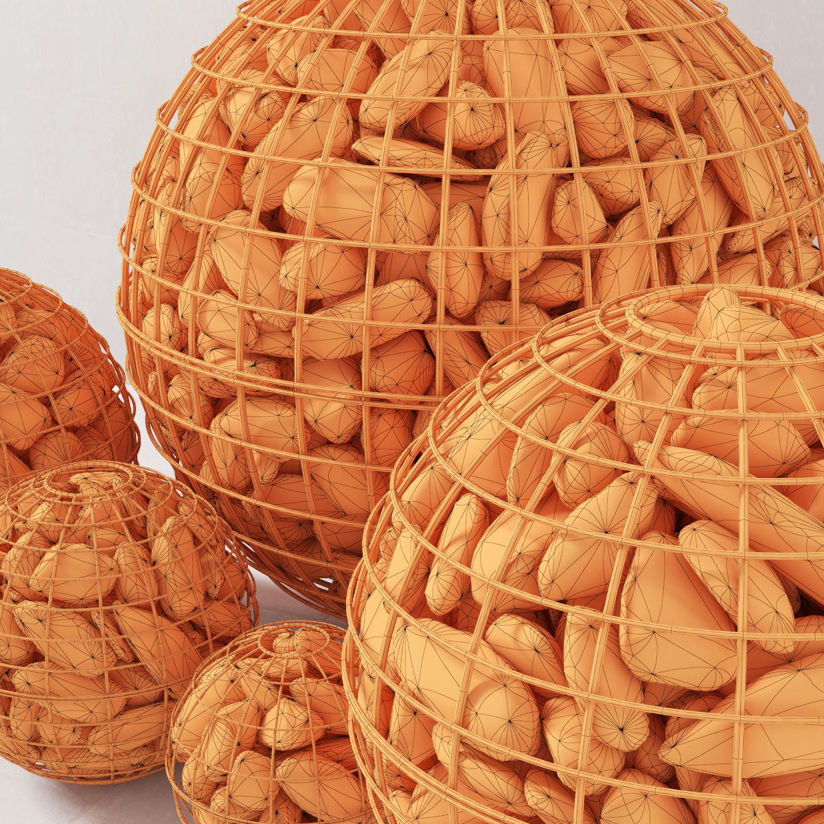 Gabion sphere form 3D model | CGTrader