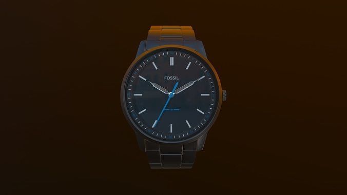 3D model hand watch Fossil VR / AR / low-poly | CGTrader