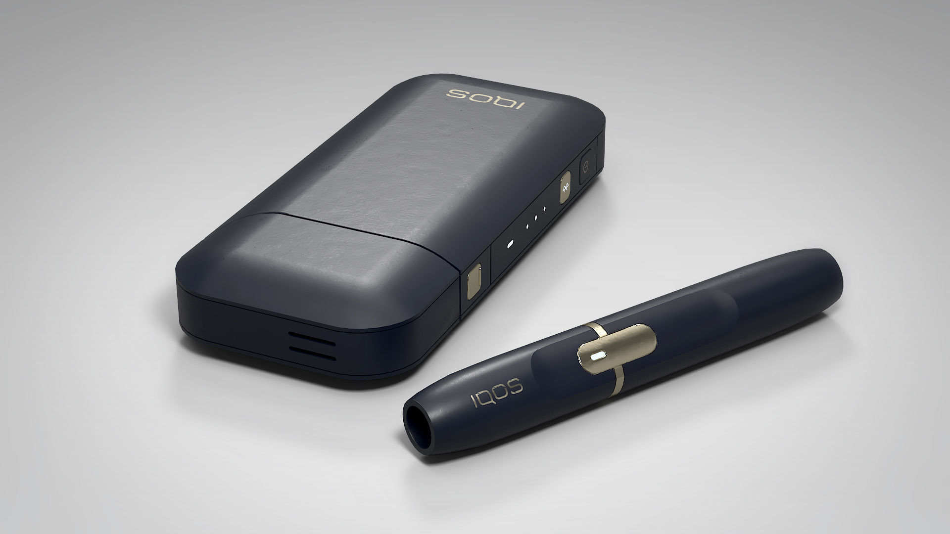 IQOS Original Dark Blue PBR 3D model | CGTrader