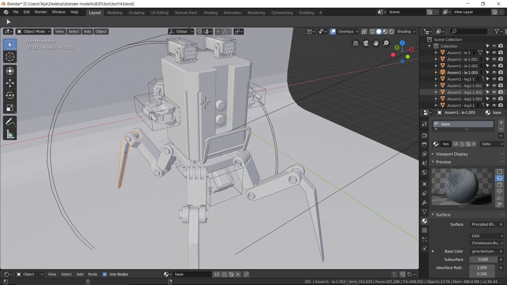 Concept bot free VR / AR / low-poly 3D model | CGTrader