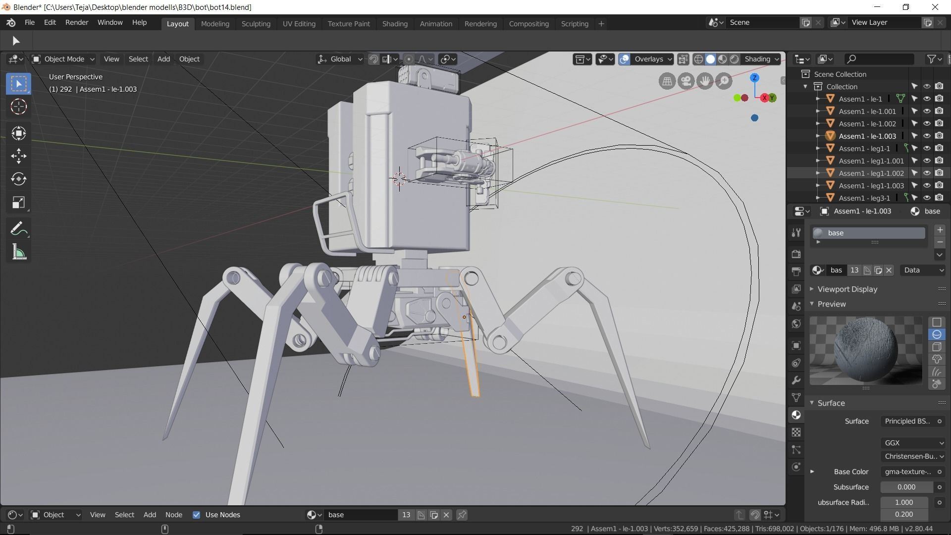 Concept bot free VR / AR / low-poly 3D model | CGTrader