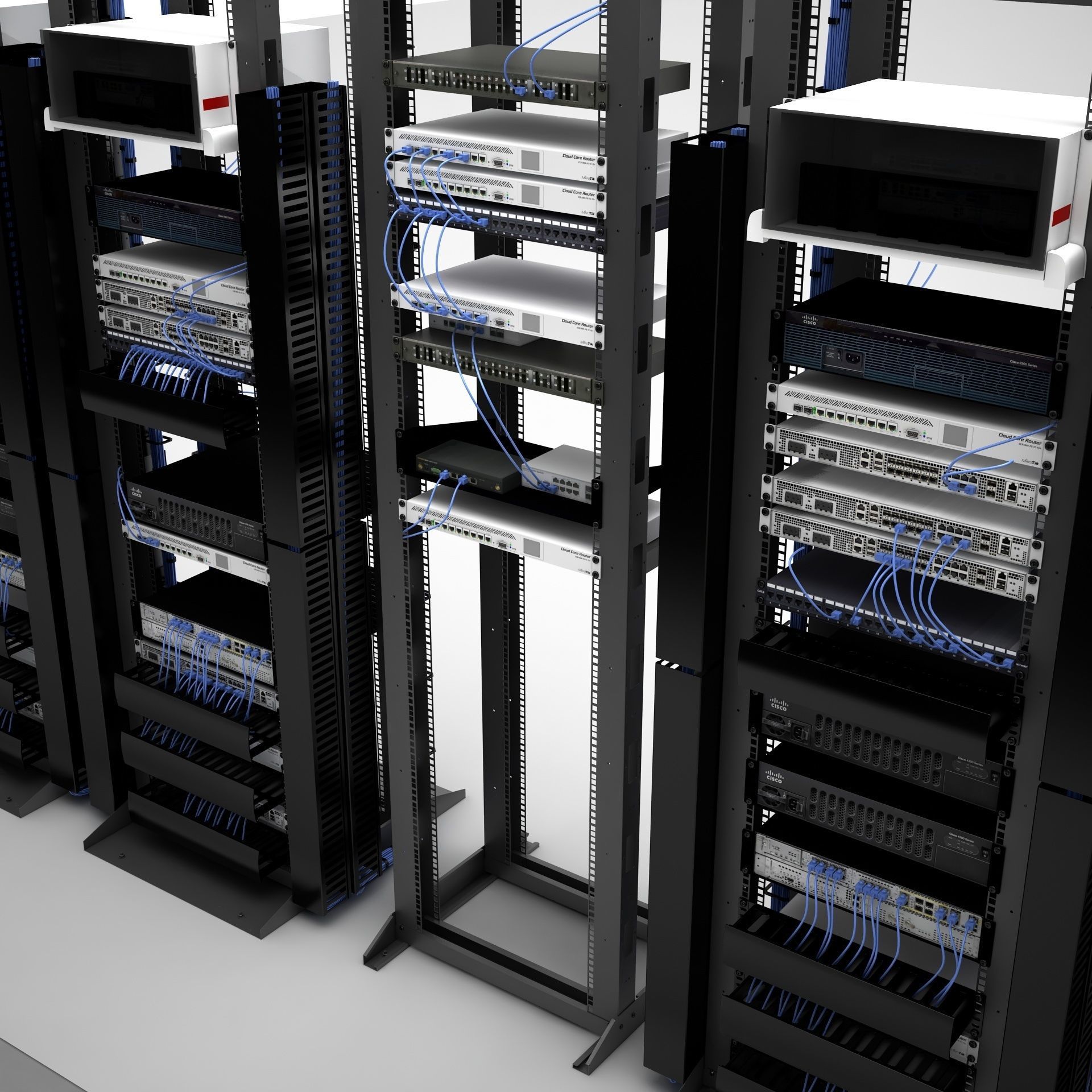 Server Room HD 3D model | CGTrader