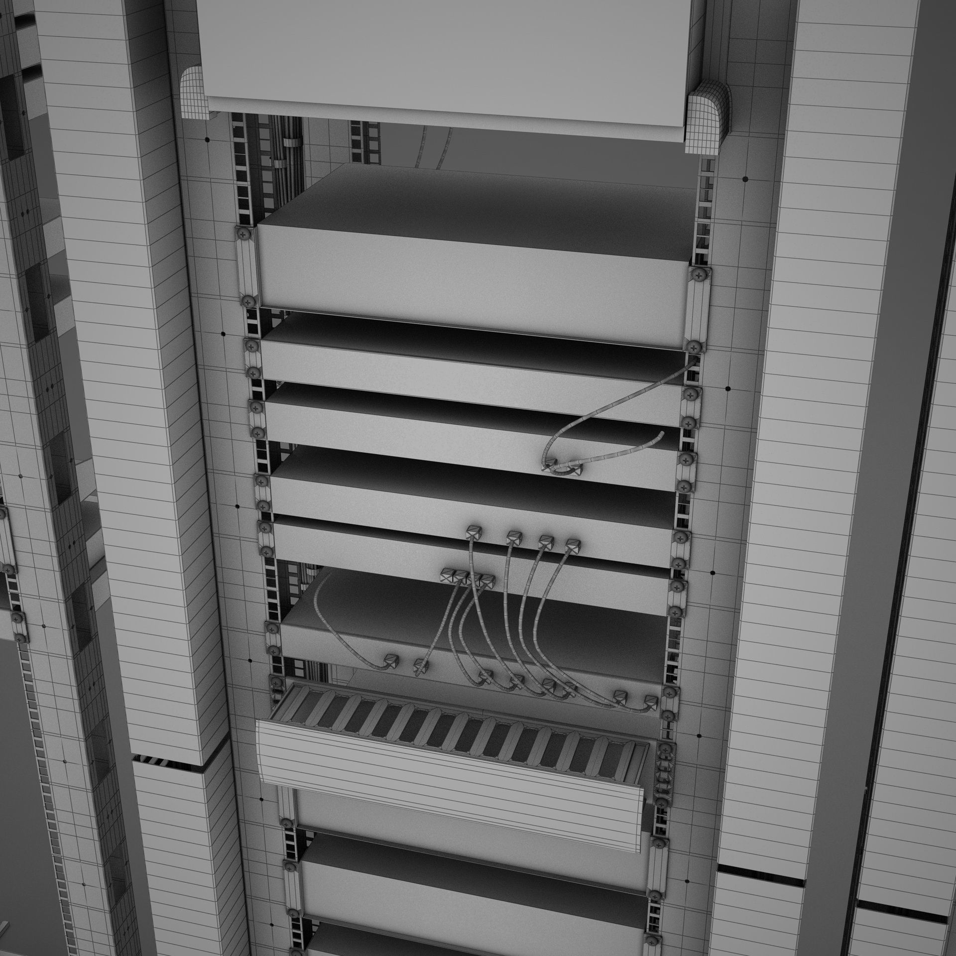Server Room HD 3D model | CGTrader