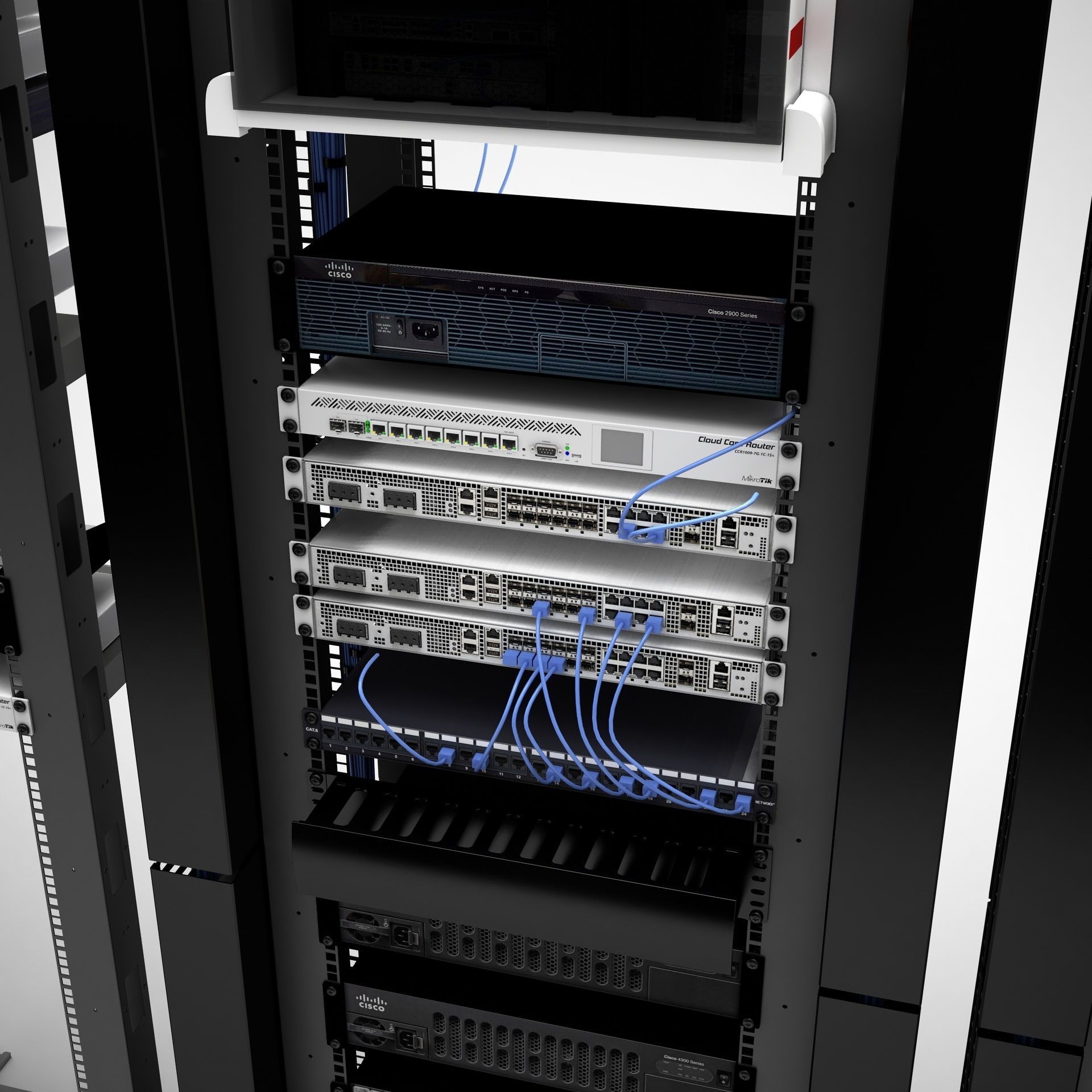 Server Room HD 3D model | CGTrader