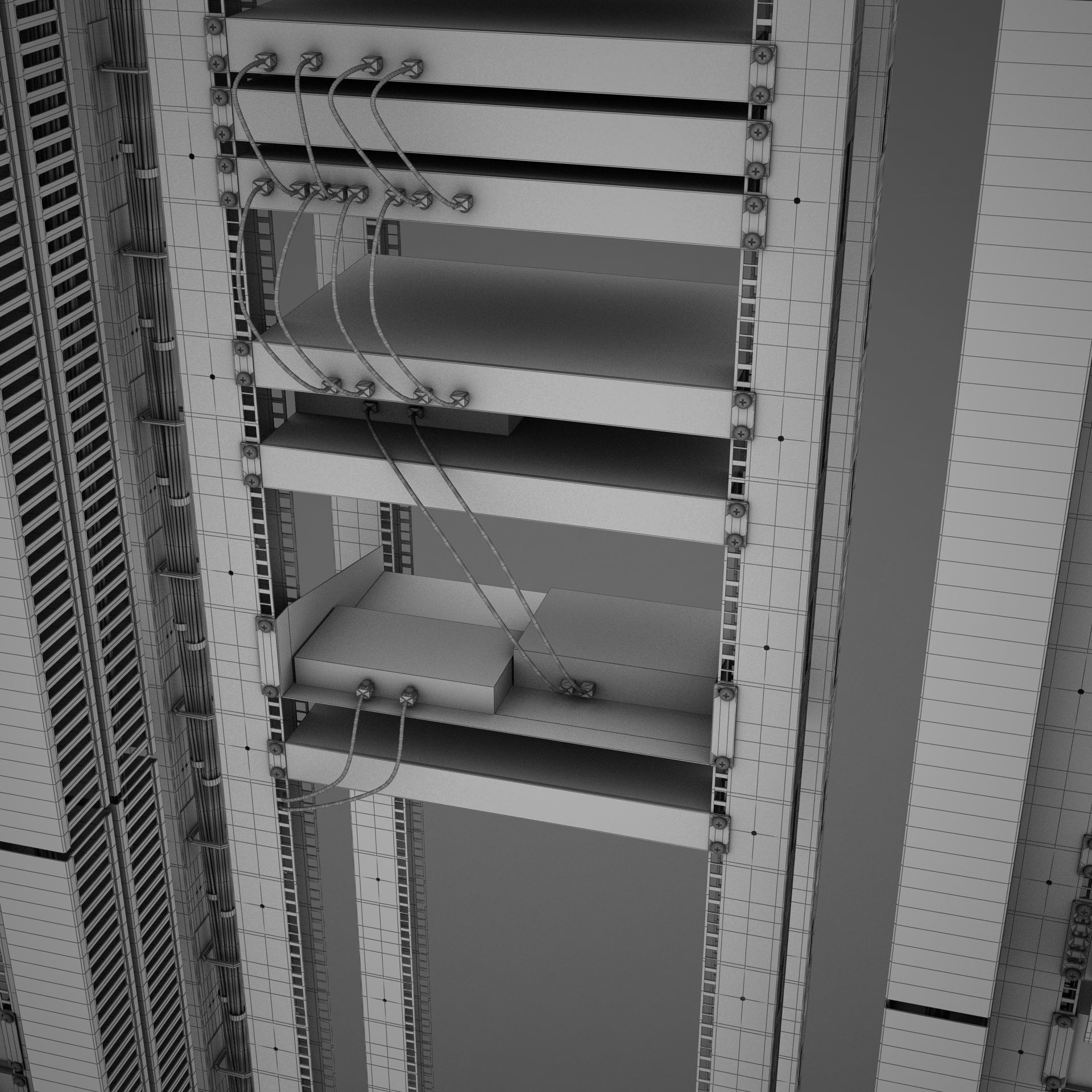 Server Room HD 3D model | CGTrader