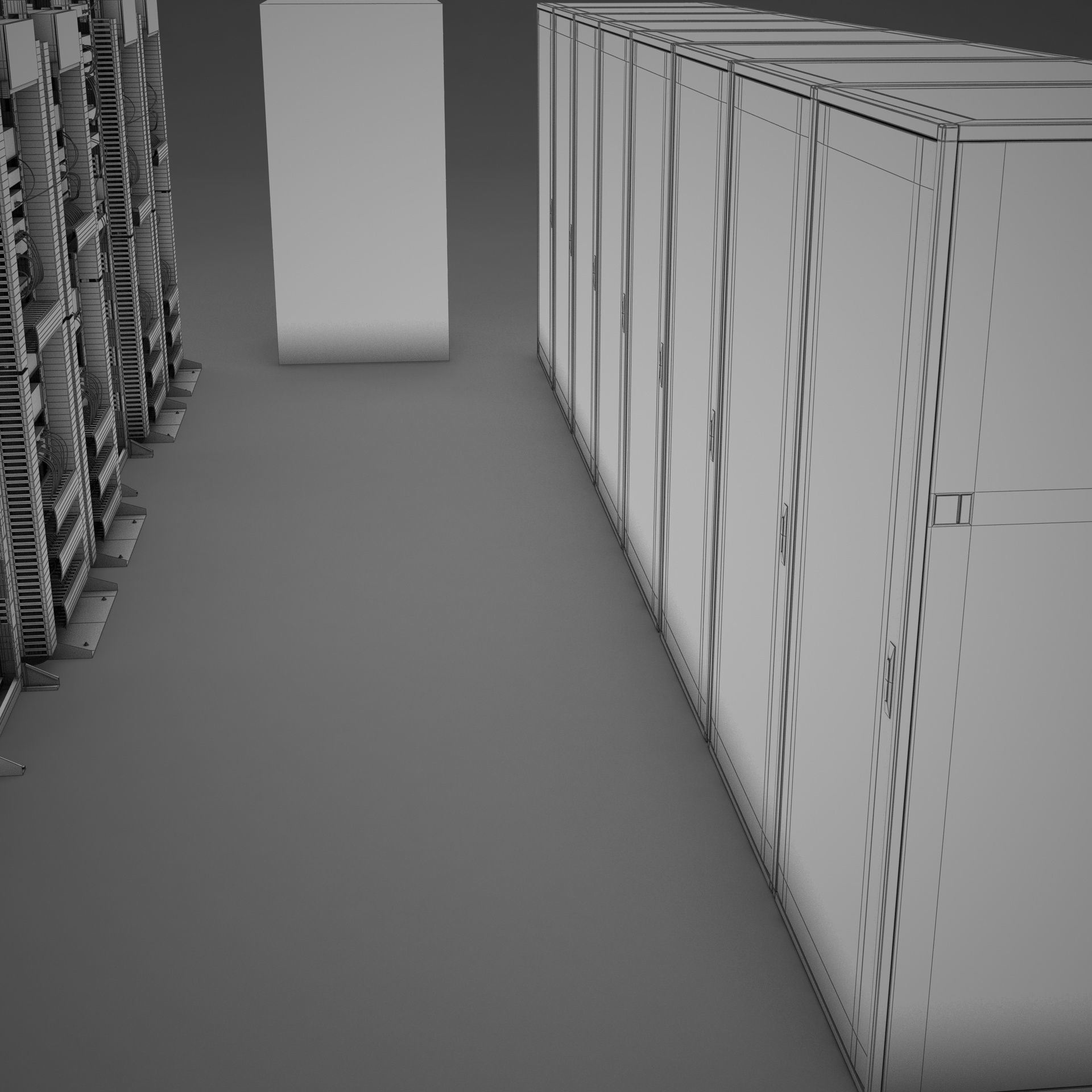Server Room HD 3D model | CGTrader