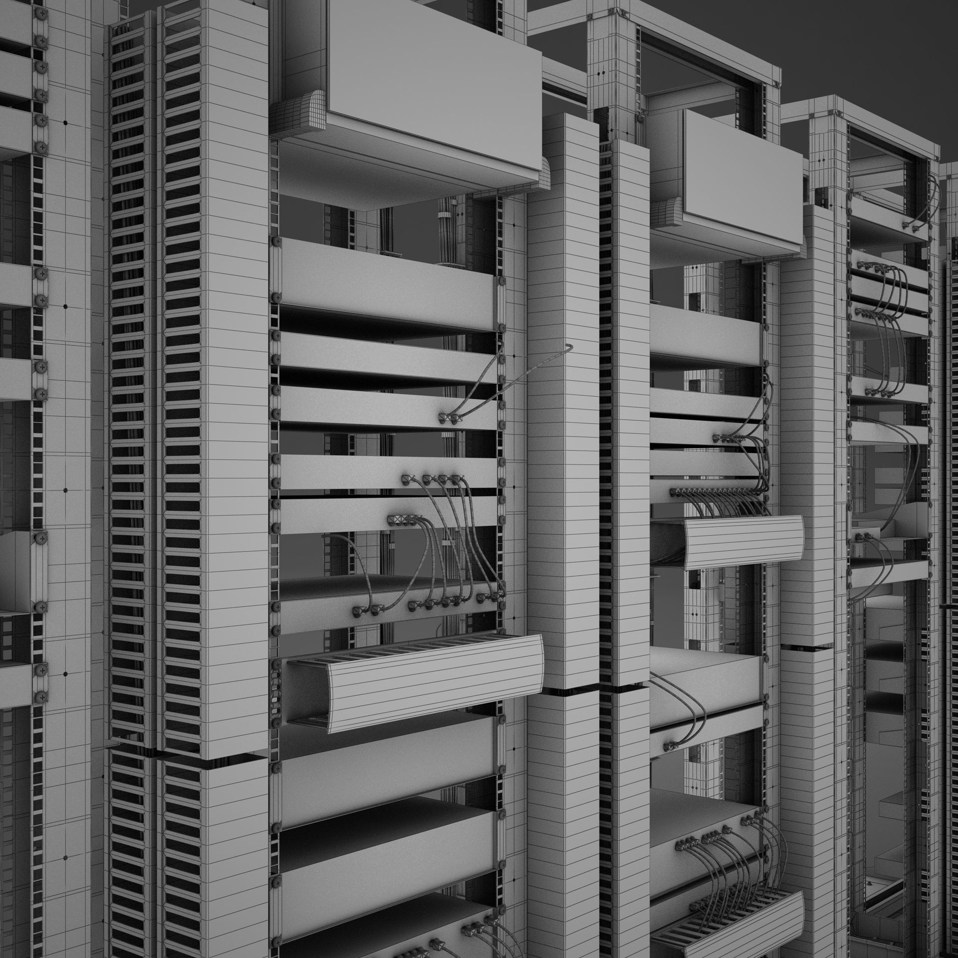 Server Room HD 3D model | CGTrader