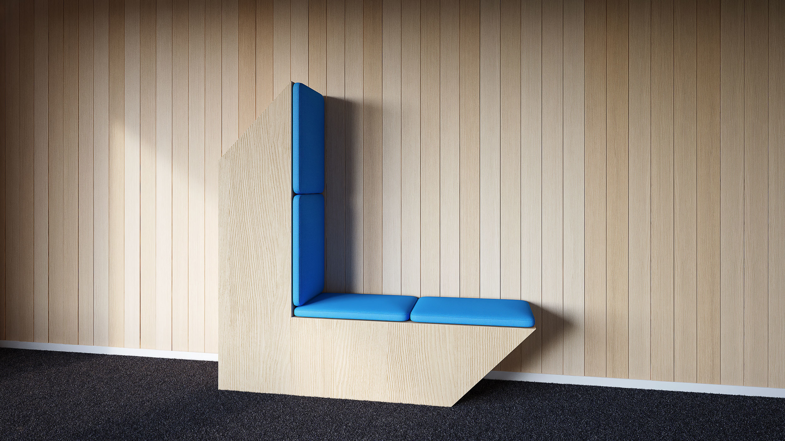 Office Lounge Bench Chair 3D model | CGTrader