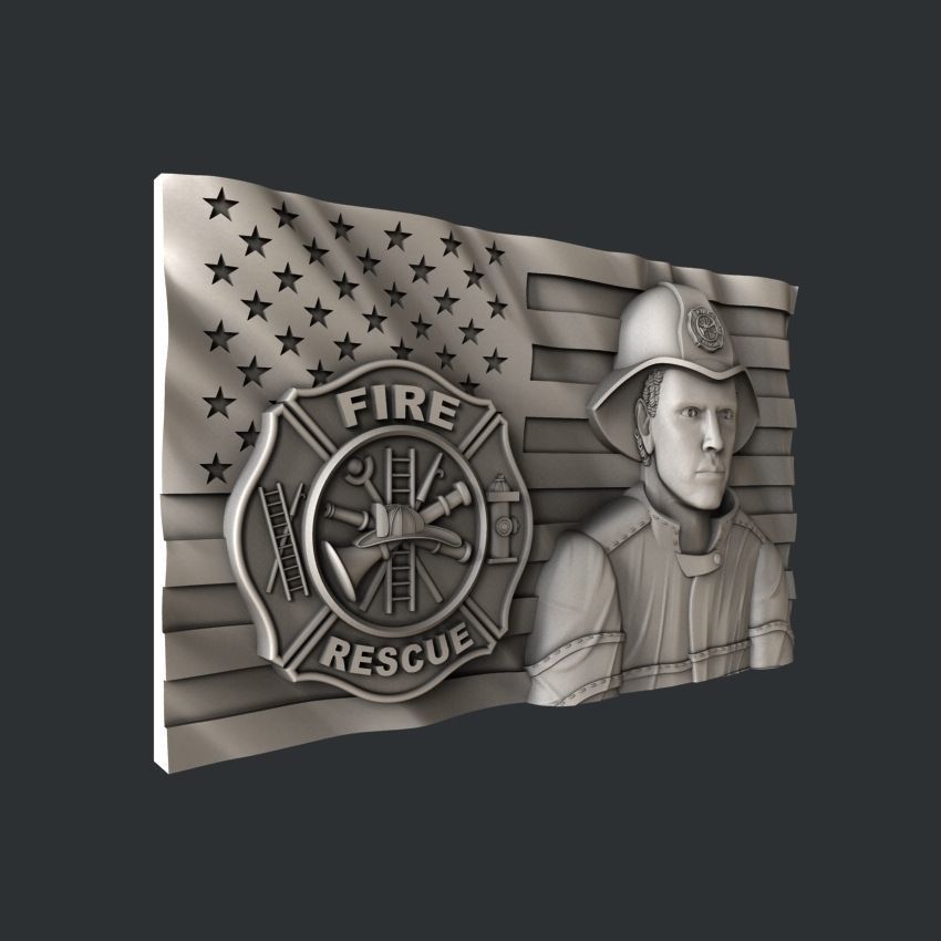 3d STL models for CNC router Fireman 3D model | CGTrader