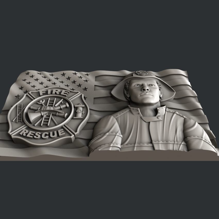 3d STL models for CNC router Fireman 3D model | CGTrader