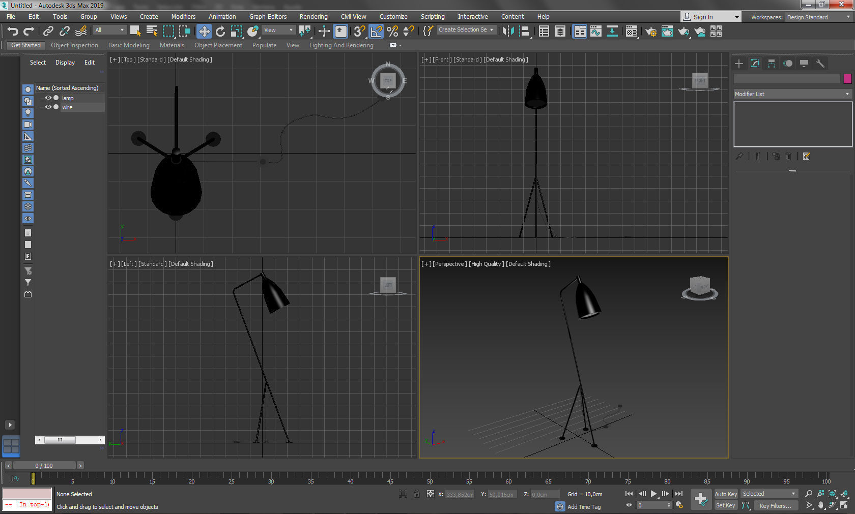 3D model Floor Lamp 1 Lowpoly VR / AR / low-poly | CGTrader
